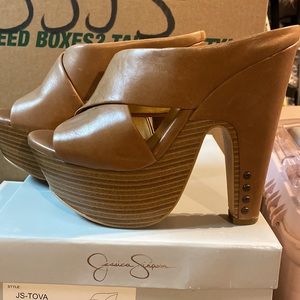 Jessica Simpson | Shoes | Jessica Simpson Brand New In Box Brown Heels ...